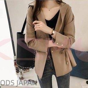 トレンチコート レディース スプリングコート 長袖 ロング丈 無地 コート アウター ロングコート おしゃれ カジュアル 通学 通勤 春物 新作