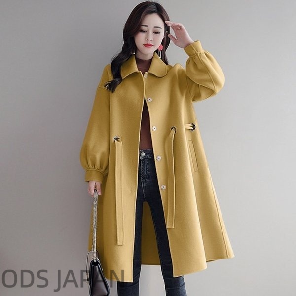 チェスターコート レディース 大きいサイズ ロング丈 秋冬アウター 無地 ラシャコート レディース ジャケット 通勤 2021秋冬新作