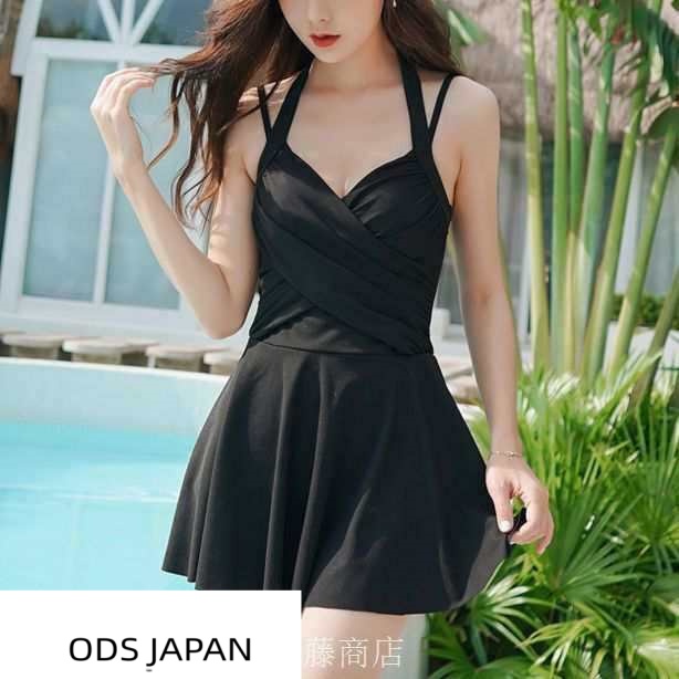 水着 スイムウエア レディース ワンピース スカート カシュクール ホルターネック クロス バックシャン  大人可愛い きれい