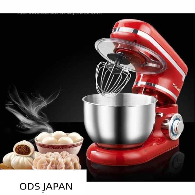 スタンドミキサー 業務用ミキサー 5L大容量ボウル 7段階変速 3種類アタッチメント付き 低騒音 混ぜる?練る?泡立てる 多機能メタルミキサー パンこね機 家庭用 業
