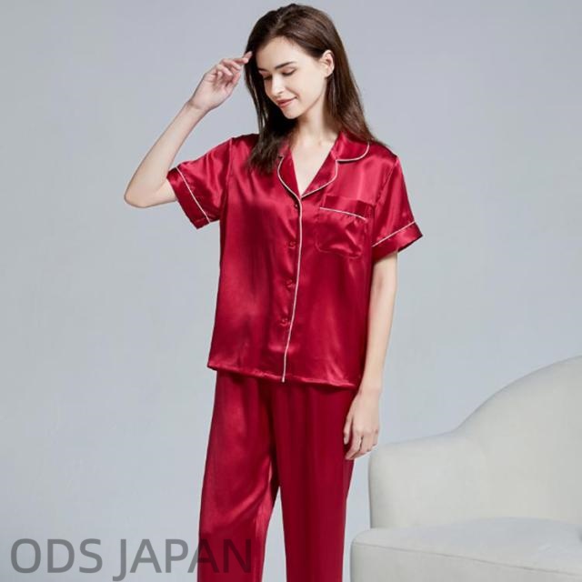 シルク パジャマ シルク レディース シルクサテン シルクパジャマ 6A