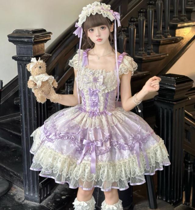 LOLITA ロリータ ゴスロリ コスプレ ワンピースメイド服 コスチューム 文化祭 学園祭 衣装 ハロウィン おすすめ 可愛い 仮装