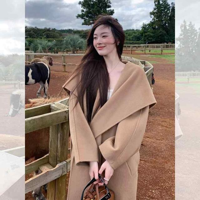 ウール コート 24 韓 ロング スタイルレディースファッション その他 秋冬