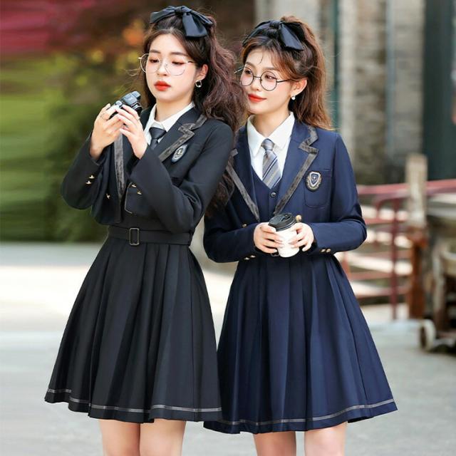 ブレザー ワンピース 制服 学生制服 スクール jk JK 学院風 スクール制服 通学 おしゃれ きれいめ 春服 秋服 スーツ 入学式 卒業式 普段着