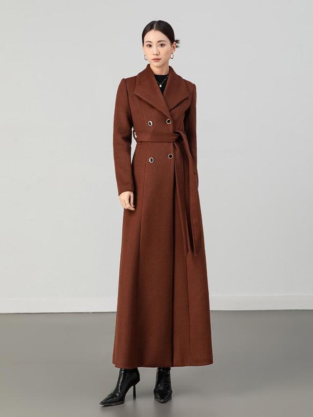 超ロングコート レディース チェスターコートトレンチ コート マキシ丈 チェスターコート ガウンコート ロング 大きいサイズ ロング丈 アウター 厚手 通勤 アウター