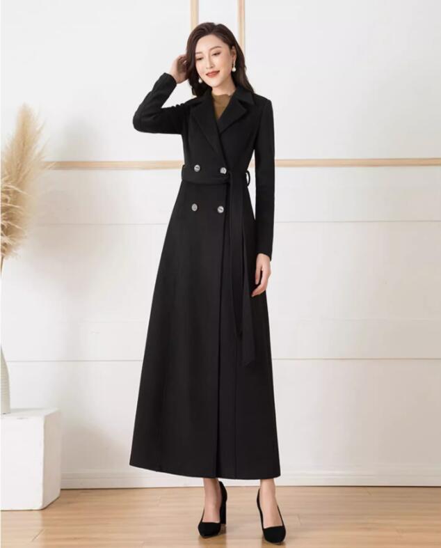 超ロングコート レディース チェスターコートトレンチ コート マキシ丈 チェスターコート ガウンコート ロング 大きいサイズ ロング丈 アウター 厚手 通勤 アウター