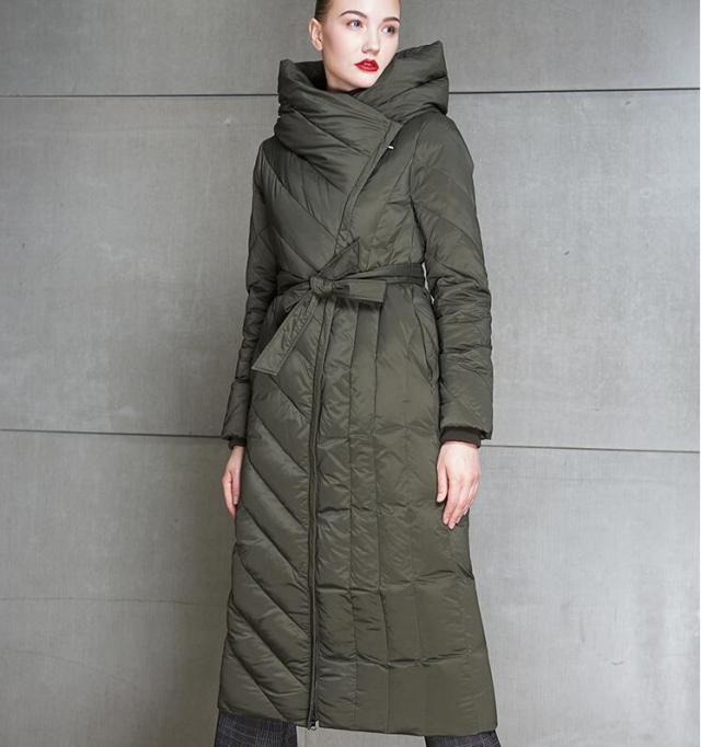 ダウンコート ロングダウンコート レディース 膝下 コート アシンメトリーダウンコート 超ロング丈 レディース 真冬 ダウンジャケット