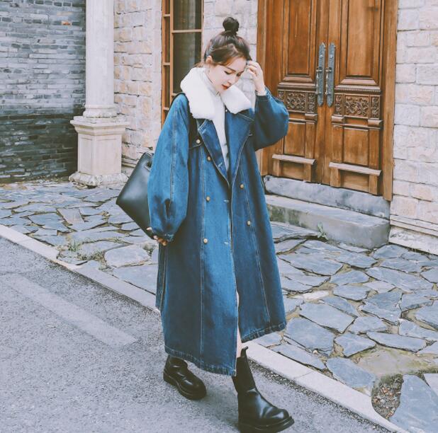 超ロングコート デニムコート ボアモッズコートコート裏ボアコートジャケット 大きいサイズ ボアジャケット デニム アウター