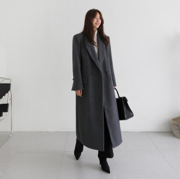 ロングコート レディース 超ロングコート チェスターコート ロング オーバーサイズ コート 冬新作 厚手 エレガント 通勤 通学 アウター