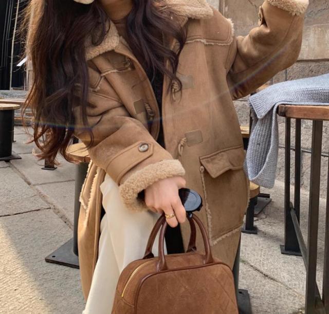 ムートンコート レディース アウター フェイクムートン ロング丈 裏起毛 もこもこ 秋冬ボア トレンチコート 大きいサイズ アウター 通勤 オフィス