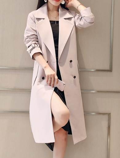 レディース コート ミディアム トレンチ 長袖 襟付き ストレート スマート ベルト かわいい 大人可愛い きれいめ シンプル カジュアル 上品 おしゃれ かっこいい エレガント キュート ベ クール