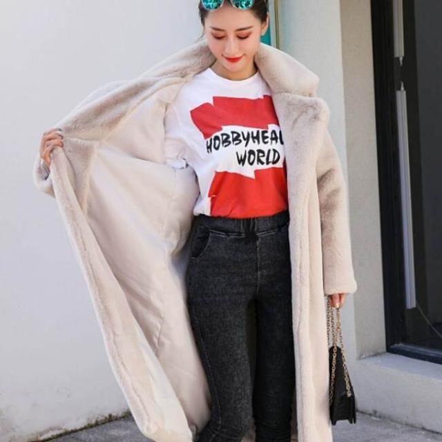 アウター コート ロングコート 上着 ロング丈 袖付き 長袖 襟なし 前開き ポケット もこもこ ふわふわ かわいい 大人可愛い きれいめ シンプル 大人 上品 かっこいい 大人女子 レトロ おしゃれ