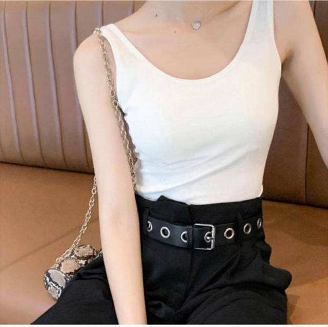 タンクトップ 背中開き ワイドショルダーストラップ ワンマイルウェア スリムフィット カップ付き スポーツ トップス ルームウェア Uネック バックスリット シンプル おしゃれ ラフ レデ カジュアル