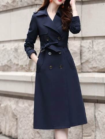 レディース コート トレンチ ロング 長袖 襟付き スリム 細身 スマート ベルト ウエストマーク 切り替えデザイン 大人可愛い きれいめ 上品 おしゃれ かっこいい エレガント かっちり ク クール