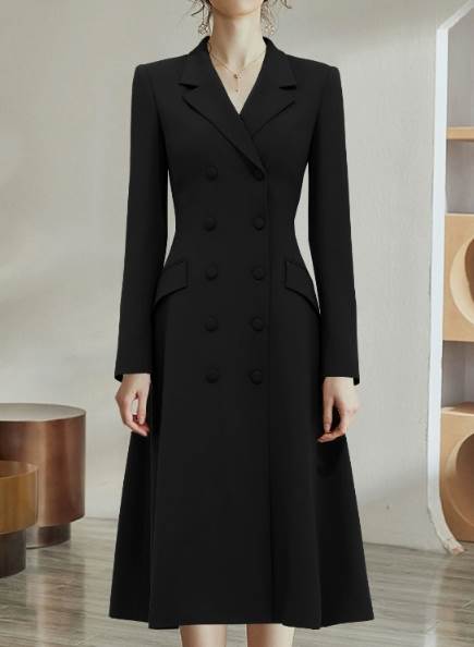 レディース コート Aラインコート ロング 長袖 襟付き セミフレア タイト スリム 細身 Aライン プリーツ ポケット 大人可愛い きれいめ シンプル 上品 かっこいい ガーリー クール おしゃれ