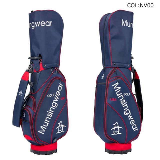 マンシングウェア Munsingwear MG5FCB02M 9.5型(3.9kg) 47インチ対応 キャディバッグ カート型 ゴルフバッグ