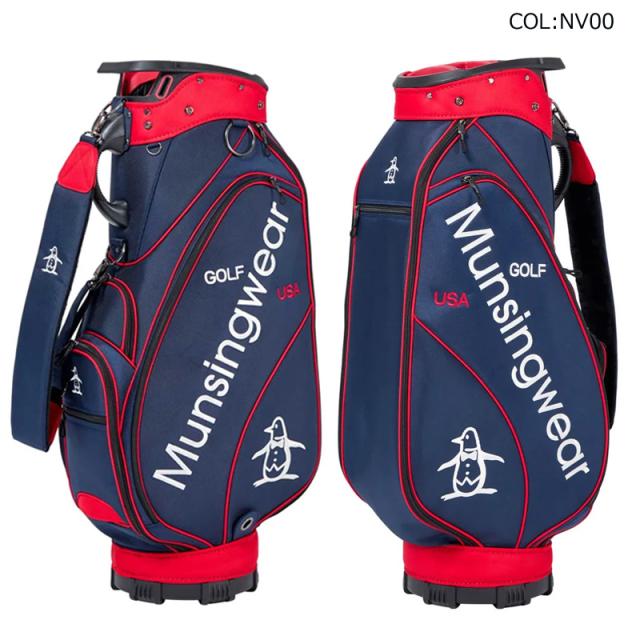 マンシングウェア Munsingwear MG5FCB02M 9.5型(3.9kg) 47インチ対応 キャディバッグ カート型 ゴルフバッグ