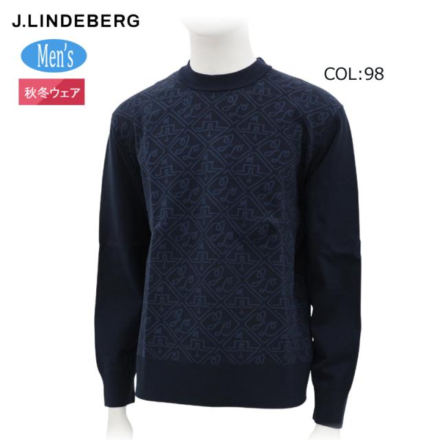 ジェイリンドバーグ J.LINDEBERG 071-12915 メンズ ウェア 長袖 ニット ゴルフウェア スポーツウェア 秋冬