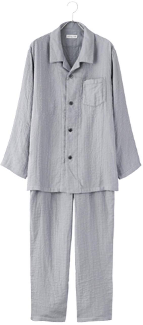 内祝 お返し引出物に UCHINO マシュマロガーゼメンズパジャマ グレーM RC20821G/M