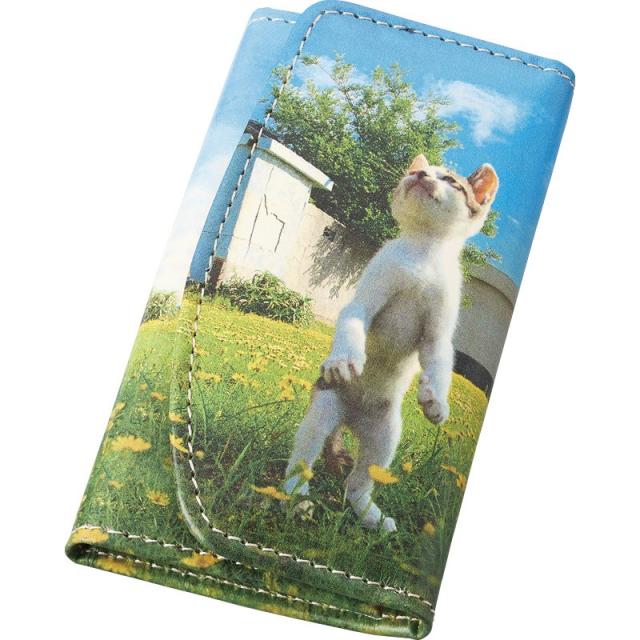 立ち猫 キーケース 希望の立ち猫 TW1901 御祝.お返し,引出物,記念品などのご用途にも好適