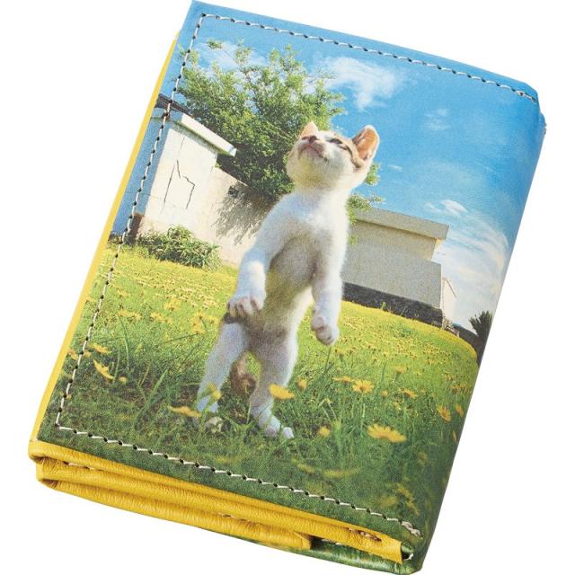 立ち猫 三つ折れコンパクト財布 希望の立ち猫 TW2151 御祝.お返し,引出物,記念品などのご用途にも好適