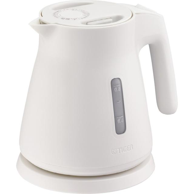 タイガー魔法瓶 電気ケトル0.8L ホワイト PCS-A080W 御祝.お返し,引出物,記念品などのご用途にも好適