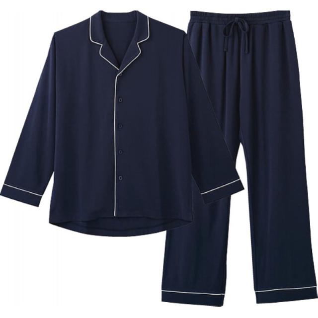 ニューピース　リカバリーパジャマセット（ロング） ネイビーＬＬ WS-AI-20D-LL【送料無料】(一部地域別途)