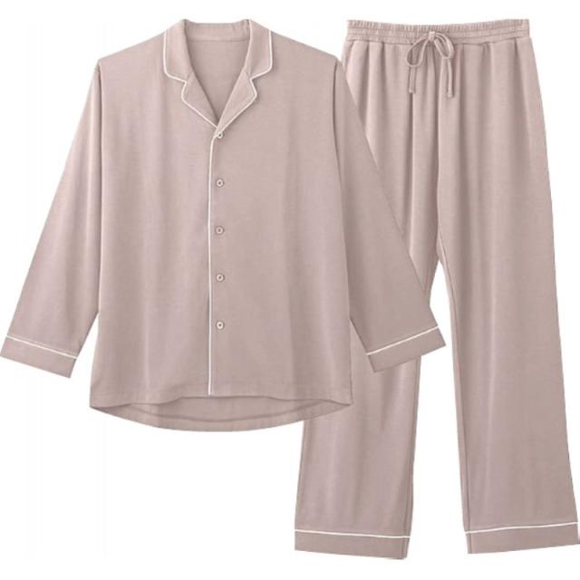 ニューピース　リカバリーパジャマセット（ロング） グレージュＬＬ WS-AI-14D-LL【送料無料】(一部地域別途)