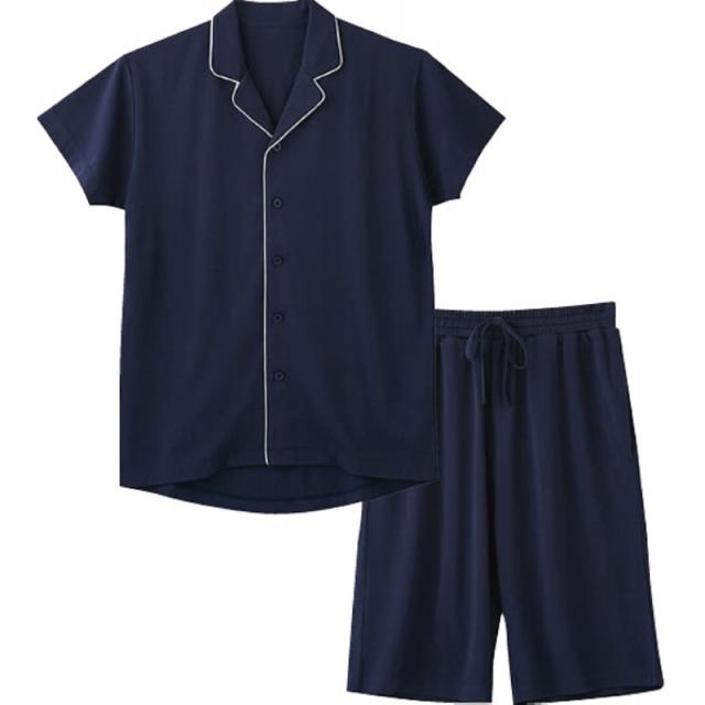 ニューピース　リカバリーパジャマセット（ショート） ネイビーＬＬ WSｰAJ-20D-LL【送料無料】(一部地域別途)