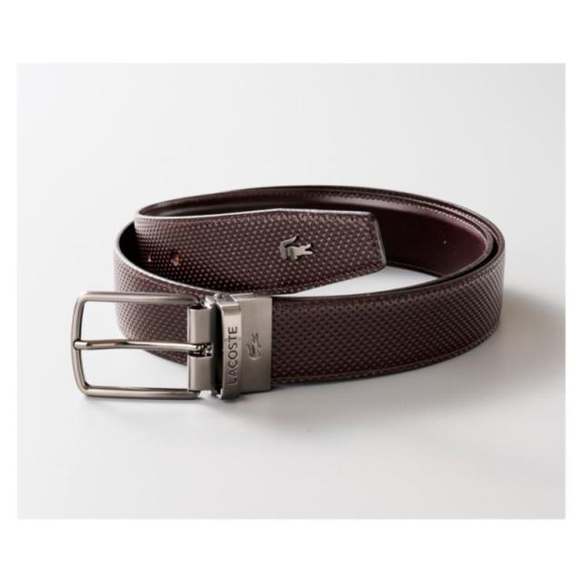 ラコステ リバーシブルベルトf B/ﾀﾞｰｸﾌﾞﾗｳﾝ LB80090
