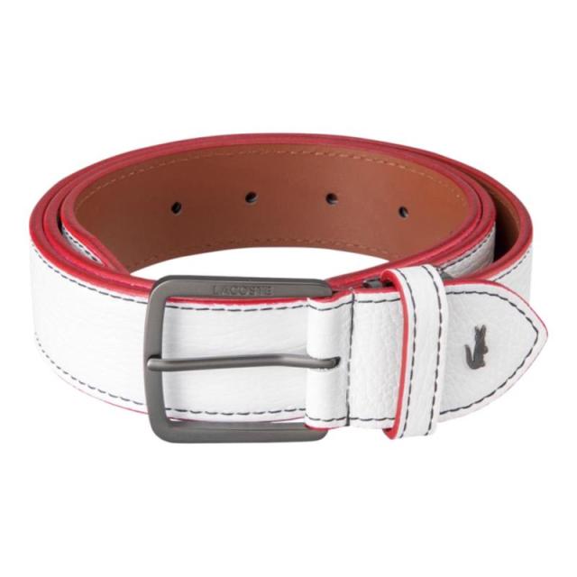 ラコステ ベルトf B/ﾎﾜｲﾄ LB88880