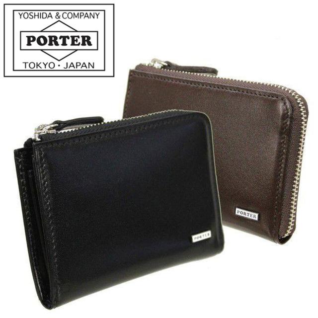 ポーター シーン  ＆ パスケース 110-02929 10 ブラック PORTER 吉田カバン ケース 小銭入れ SHEEN レザー ギフト プレゼント 日本製 ミニ財布 シンプル ブランド
