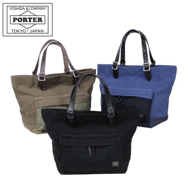ポーター ブリッジ トートバッグ(S) 193-04060 10 ブラック PORTER 吉田カバン トートバッグ BRIDGE コットン 日本製 A4サイズ ブランド カジュアル