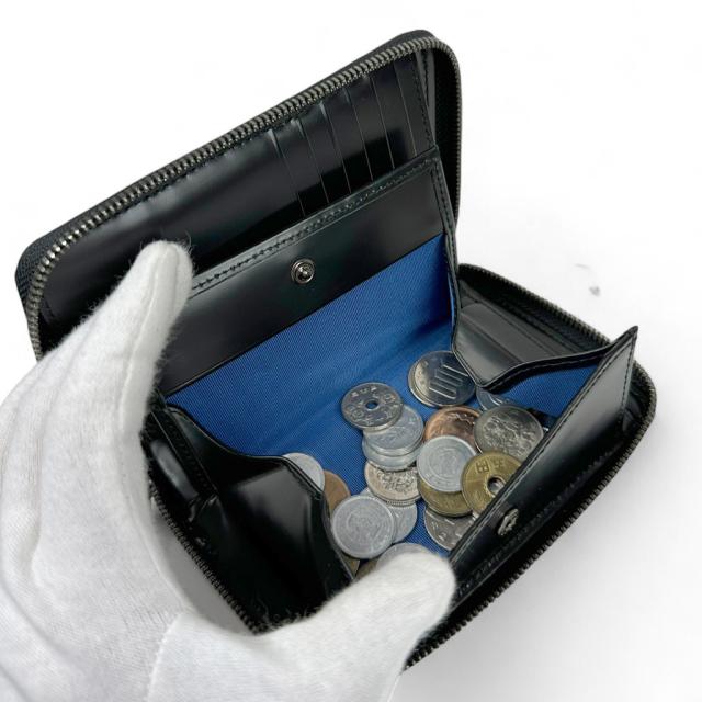 ランバンオンブルー スウィッシュ 二つ折り財布 ラウンドファスナー