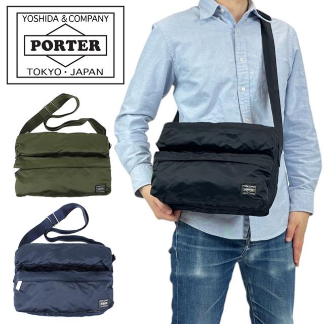 ポーター フレーム ショルダーバッグ(S) 690-17848 10 ブラック PORTER 吉田カバン FRAME SHOULDER BAG(S) B5 Sサイズ 斜め掛け 軽量 ブランド ミリタリー 日本製