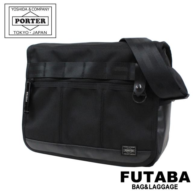 ポーター ヒート ショルダーバッグ 703-06973 ブラック 10 吉田カバン PORTER HEAT SHOULDER BAG 斜めがけ メンズ レディース ビジネス カジュアル トラベル アウトドア ミリタリー 耐久 耐水 日本製