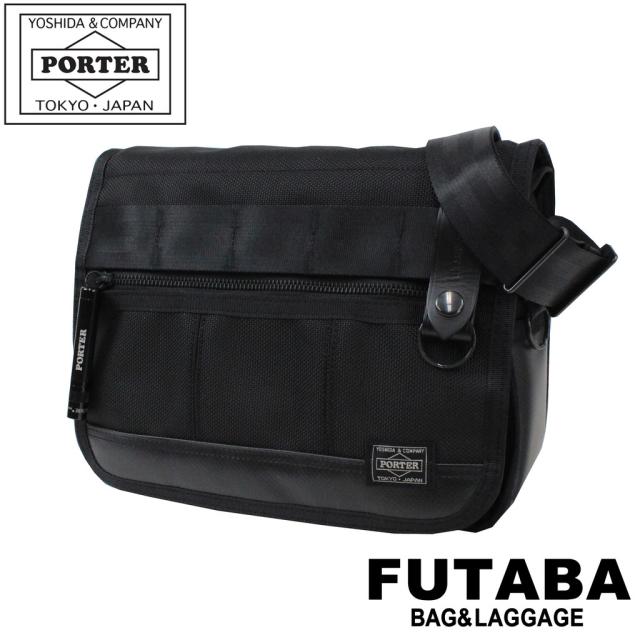 ポーター ヒート ショルダーバッグ 703-06974 ブラック 10 吉田カバン PORTER HEAT SHOULDER BAG 斜めがけ メンズ レディース ビジネス カジュアル トラベル アウトドア ミリタリー 耐久 耐水 日本製