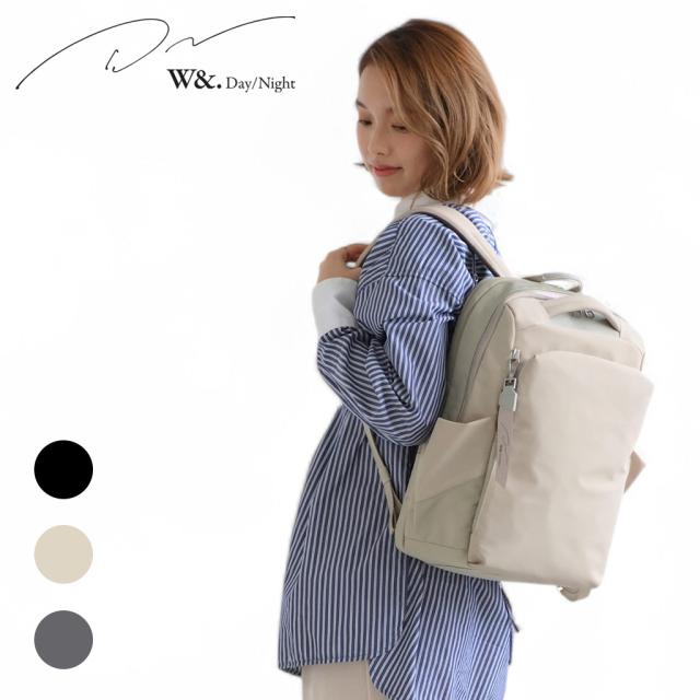 ダブルアンド デイナイト ポルク リュックサック バックパック レディース夏 W&.Day/Night Polku 15237 A4 14インチPC対応 ビジネス カジュアル 旅行 トラベル 出張 正規品