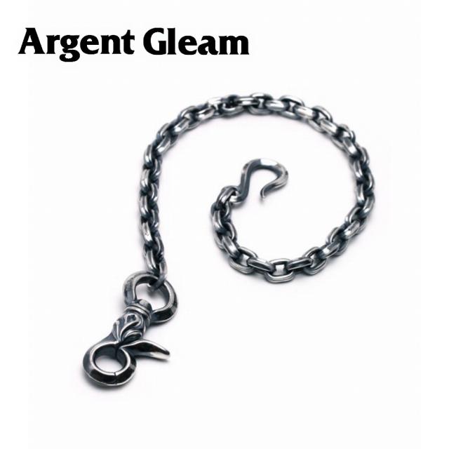 ArgentGleam アージェントグリーム シルバー925 ウォレットチェーン Spinal WalletChain Small Silver AC-283 ブランド ARGENT GLEAM クリップ