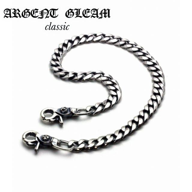 ArgentGleam Classic アージェントグリームクラシック シルバー925 ウォレットチェーン DoubleClip Narrow Walletchain AGC-041 ブランド ARGENT