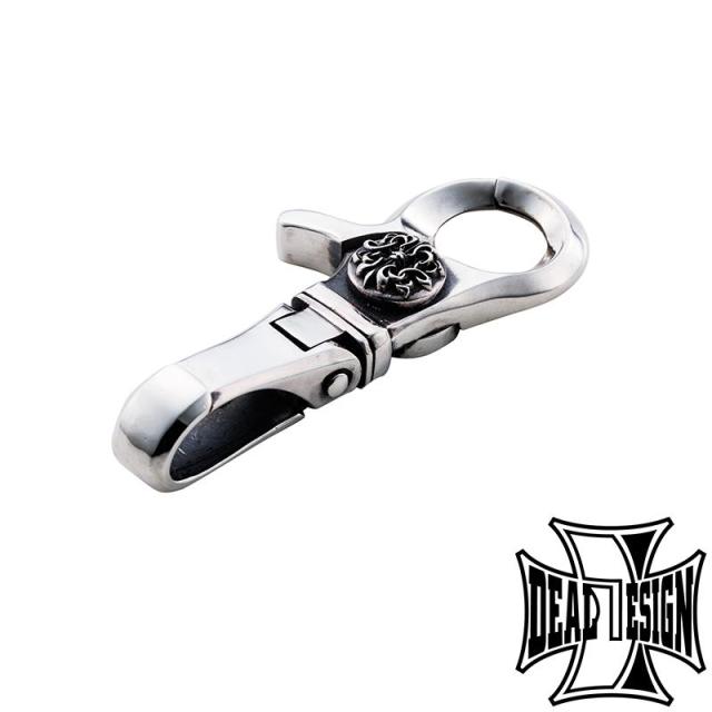 DEAL DESIGN ディールデザイン ダブルKGクリップ キーホルダー グッズ リップ キーホルダー シルバー リング キング 無骨 クリップ 彫刻 キングゲート