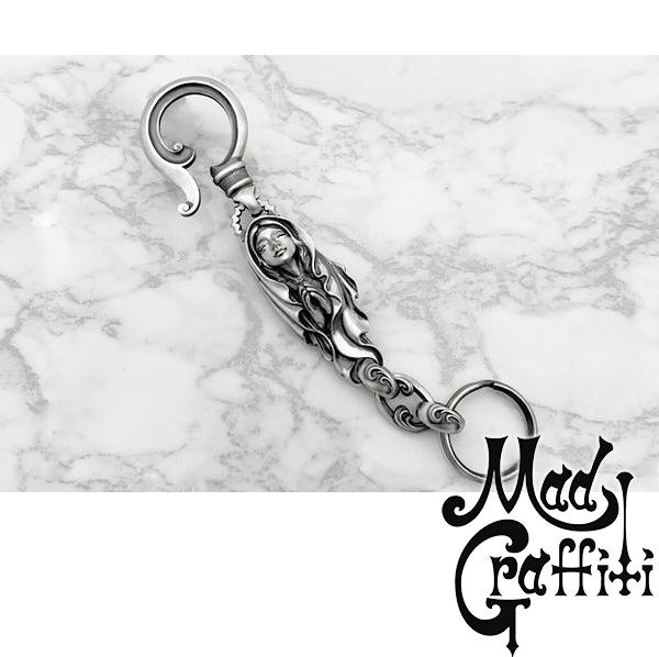 Mad Graffiti マッドグラフィティ バージンマリー pray M キーチェーンキーチェーン キーリング キーホルダー ホルダー シルバー925 鍵 フック