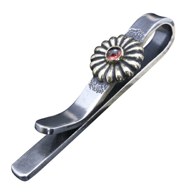 龍頭 ガーネット 菊 ネクタイピン タイピン メンズ シルバーアクセサリー シルバー ネクタイ ビジネス スーツ 小物 ブローチ フォーマル 花 天然石