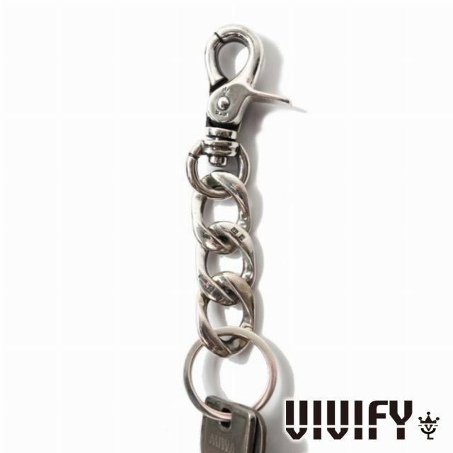 VIVIFY ビビファイ アクセサリー ウォレットチェーン キーチェーン シルバー Hallmarks SwivelHook FlatLink KeyChain