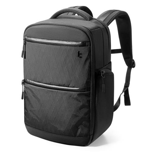 [tomtoc] ビジネスリュックサック 28L バックパック X-Pac生地 大容量 ディパック 多機能 15.6-16インチパソコン対応 タウンリュック トラベルバッグ 通勤 出張 機内持込 黒