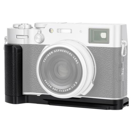 JJC 富士フイルム Fujifilm Fuji X100VI 金属ハンドグリップ Fujifilm X100VI カメラ適用 メモリーカード  電池交換が便利 黒い