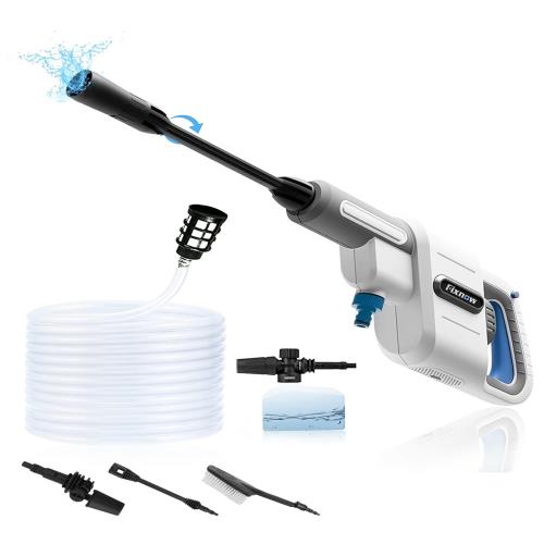 zepan 高圧洗浄機 コードレス 充電式 洗車機 静音タイプ 洗車 高圧 洗浄機 洗剤ポッド付き高性能/圧力調整/パワフル/収納簡単/家用/お風呂/浴室/玄関/外壁/テラス周り/屋根