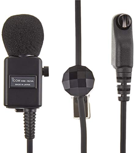 アイコム 防水コネクタ付/PTTスイッチ付タイピン型マイクロホン HM-163A