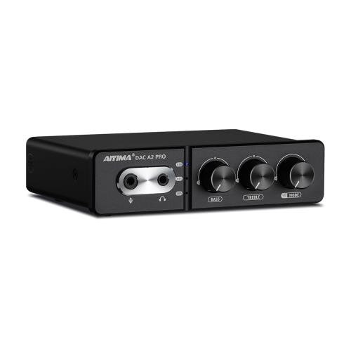AIYIMA DAC-A2PRO ESS9018K2M+JRC5532D+CM6542 HUB ゲームデコーダー DAC ヘッドフォンアンプ マイク対応 ミニHiFi ステレオ デジタル USB DAC アンプ