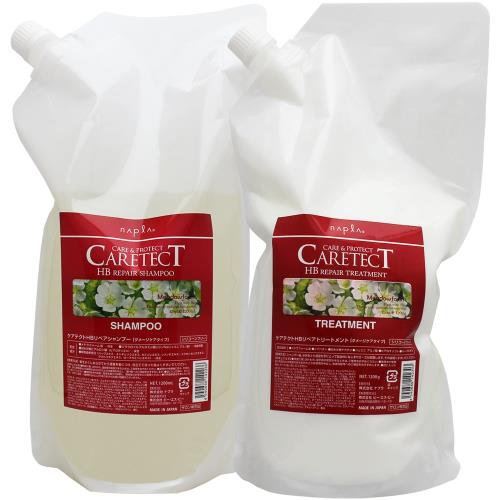ナプラ ケアテクトHBリペア シャンプー、トリートメントセット 1200ml [詰替用]
